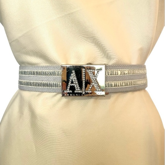 Armani Exchange | Accessories | Vintage Leather Belt In Bone Ivory ...